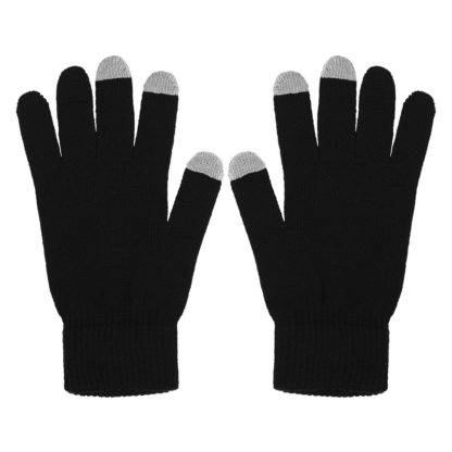 TOUCH GLOVE, rukavice sa tri aktivna „touch“ prsta, crni, L/XL