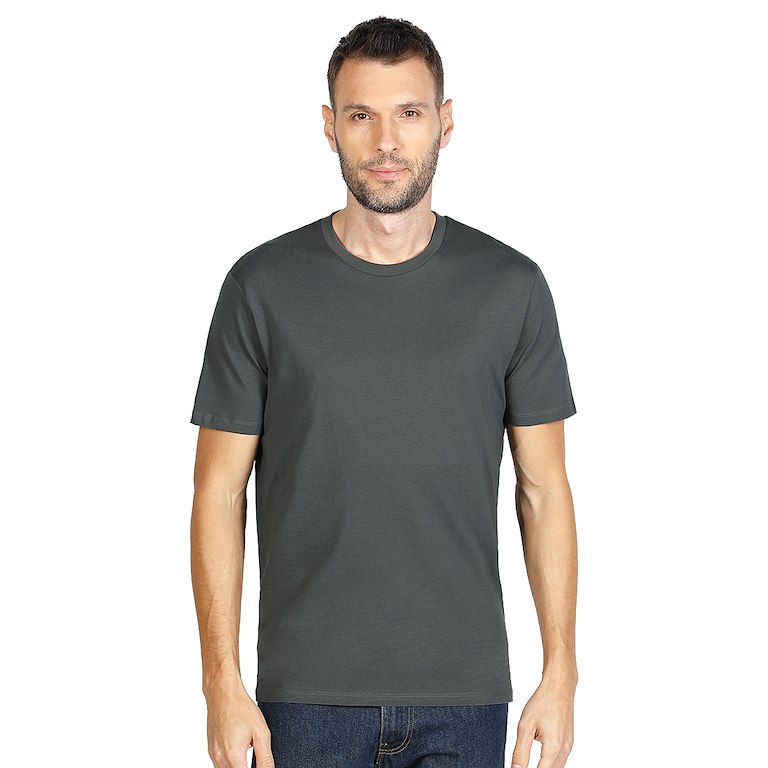 ORGANIC T, majica od organskog pamuka, tamno siva