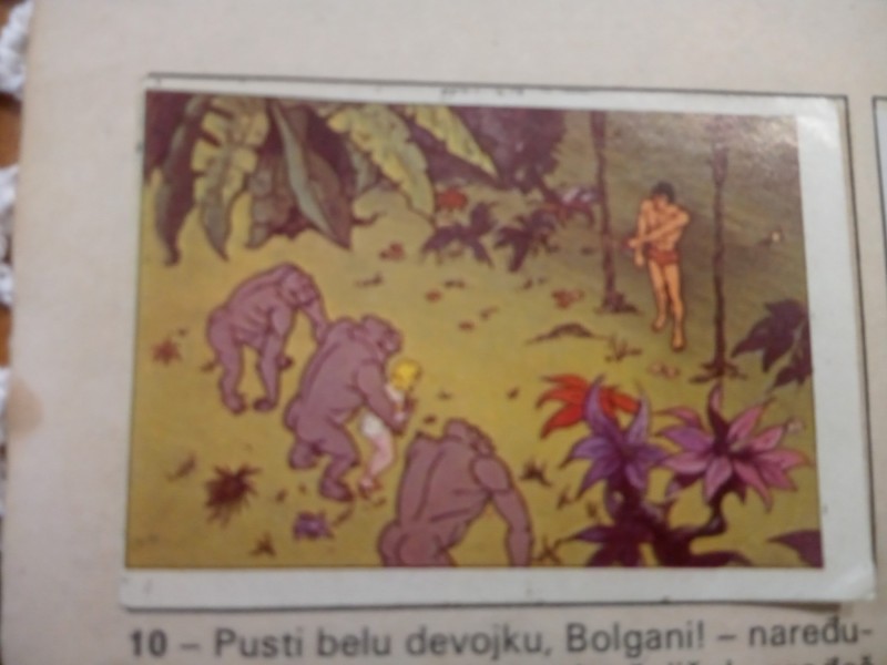 Sličica Tarzan 1982.g - Panini - Broj 10 -