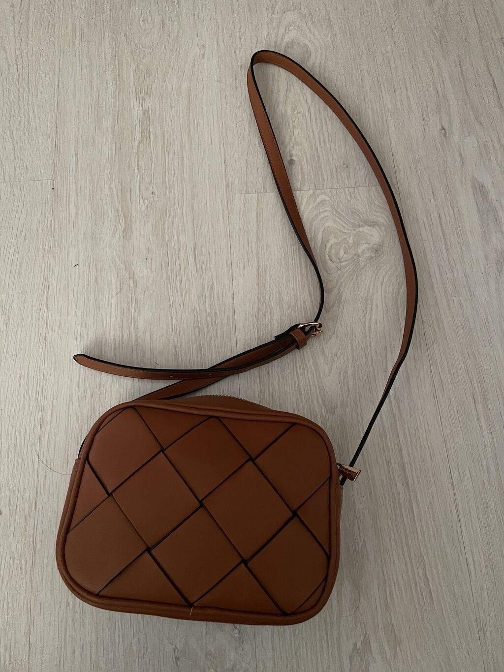 Torba za rame, Stradivarius, Materijal: Koža