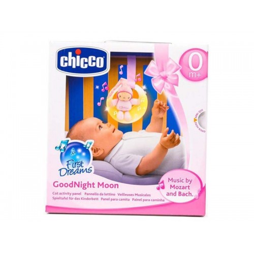 Muzička lampa uspavani mesec, roze Chicco