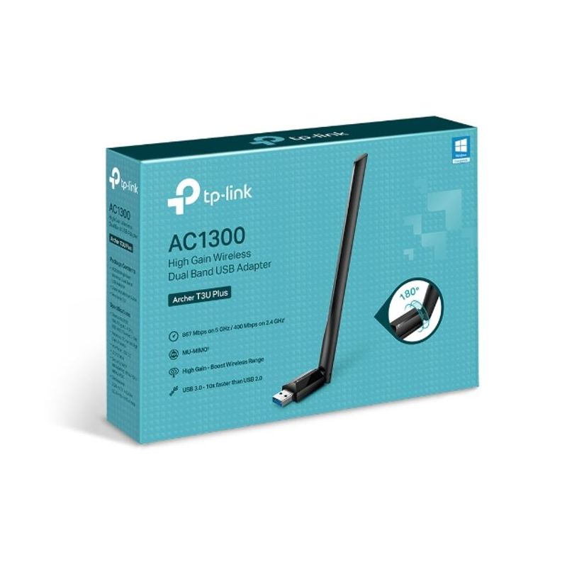 Bežični adapter TP-LINK ARCHER T3U PLUS Wi-Fi/AC1300/867Mbps/433Mbps/eksterna antena