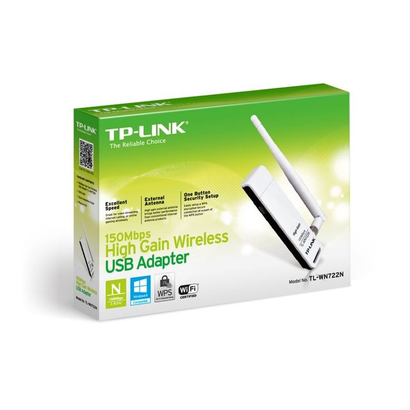 Bežični adapter TP-LINK TL-WN722N Wi-Fi/N150/150Mbps/eksterna antena