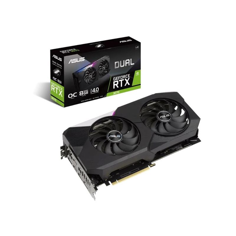 Grafička karta ASUS RTX3070 DUAL-RTX3070-O8G-V2 NVD/8GB/GDDR6/256bit/crna