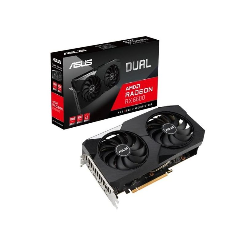 Grafička karta ASUS RX6600 DUAL-RX6600-8G AMD/8GB/GDDR6/128bit/crna