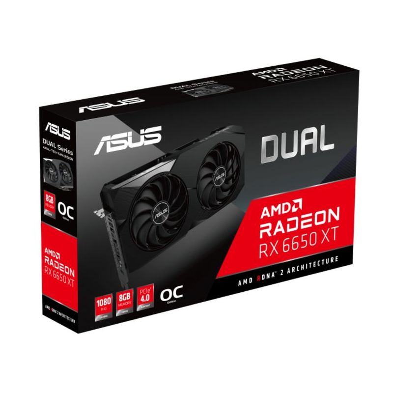 Grafička karta ASUS RX6650XT DUAL-RX6650XT-O8G AMD/8GB/GDDR6/128bit/crna