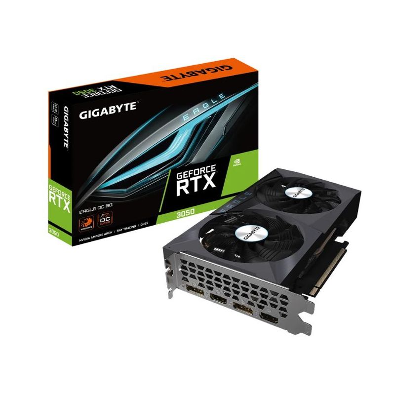 Grafička karta GIGABYTE GeForce RTX3050 Eagle GV-N3050EAGLE OC-8GD NVD/8GB/GDDR6/128bit/crna