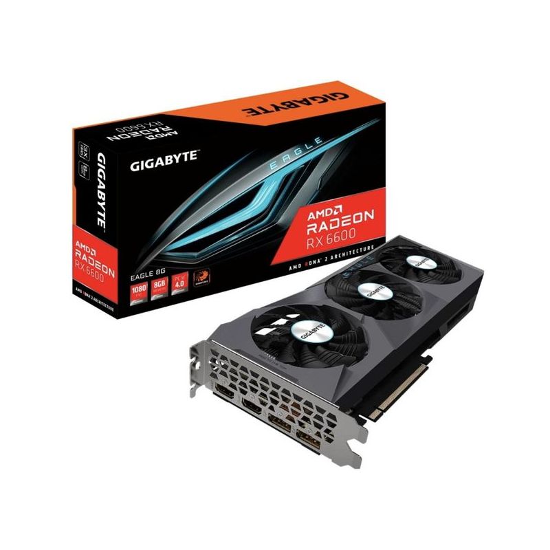 Grafička karta GIGABYTE RX6600 GV-R66EAGLE-8GD AMD/8GB/GDDR6/128bit/crna