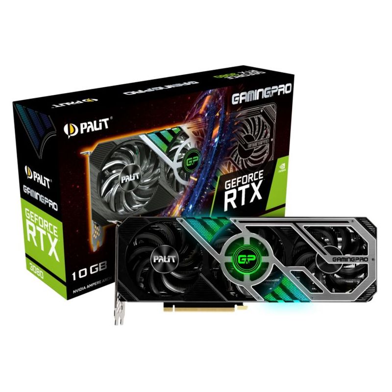 Grafička karta PALIT RTX3080 NED3080019IA-132AA NVD/10GB/GDDR6X/320bit/crna