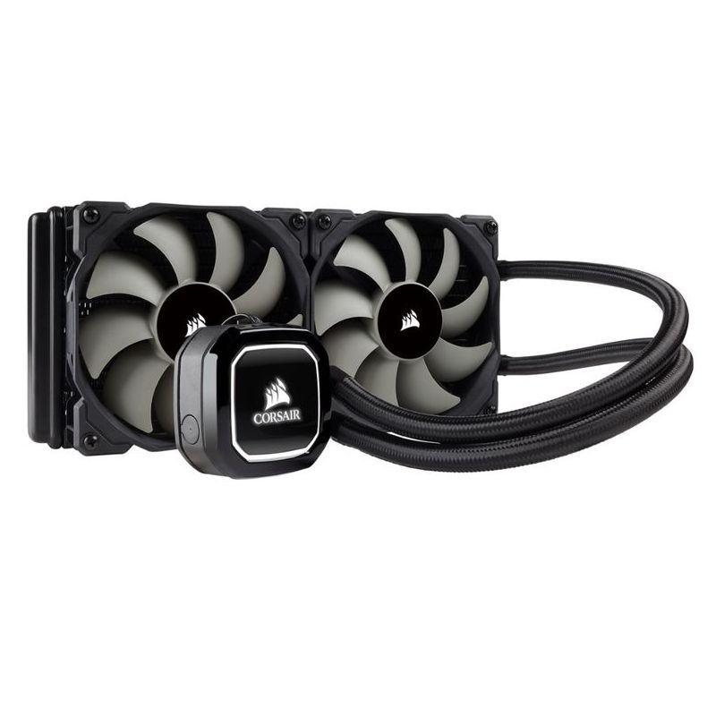 Kuler za PC CORSAIR Hydro Series H100x 38cm ventilator (2x19cm)/crna