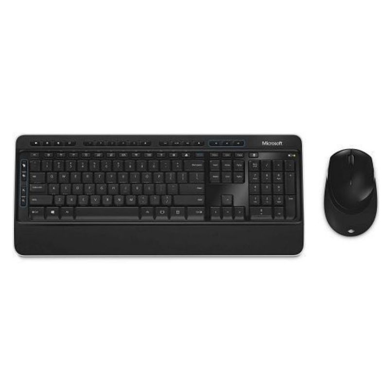 Miš+tastatura MICROSOFT Wireless Desktop 3050 with AES/bežični/BlueTrack/crni
