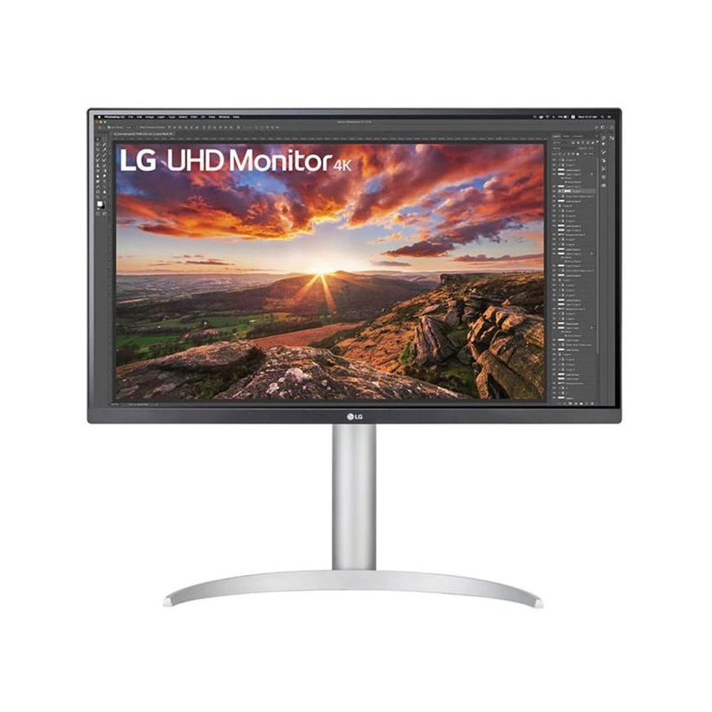 Monitor LG 27UP850-W 27″/IPS/3840×2160/60Hz/5ms GtG/HDMIx2,DP,USB/Freesync/VESA/pivot,visina/srebrna