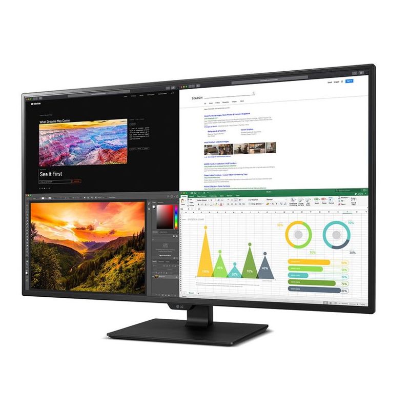 Monitor LG 43UN700-B 42.5″/IPS/3840×2160/60Hz/8ms GtG/HDMIx4,DP,USB/VESA