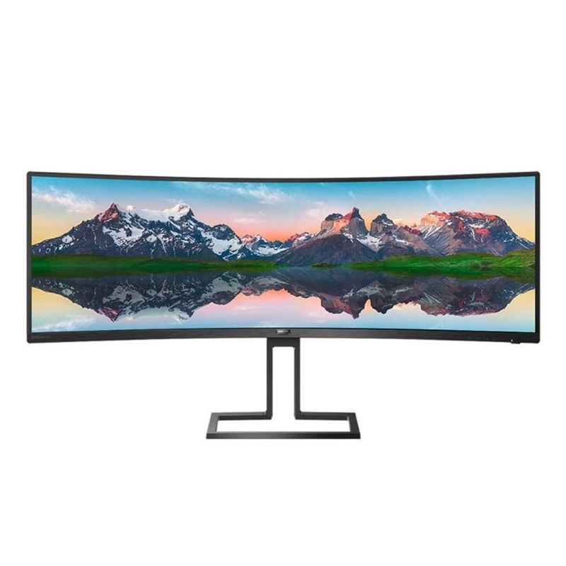 Monitor PHILIPS 498P9/00 49″/VA,zakrivljen,32:9/5120×1440/70Hz/5ms GtG/HDMIx2,DP,USB/zvučnici