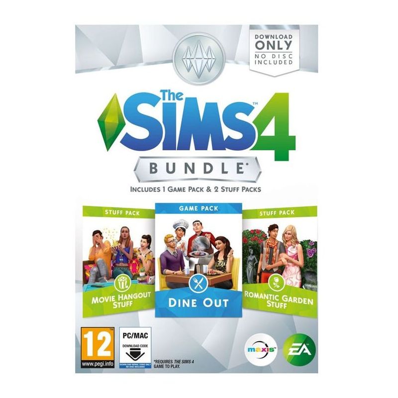 PC The Sims 4 Bundle Pack 3 Cool Kitchen Stuff + Outdoor Retreat + Spooky Stuff (Code in a box)