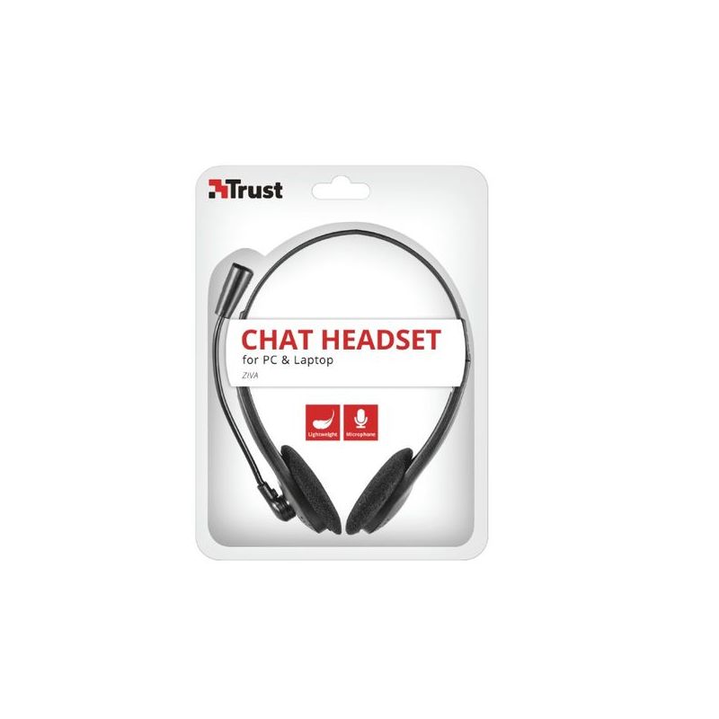 Slušalice TRUST Ziva Chat žične/3,5mm+2×3,5mm/crna