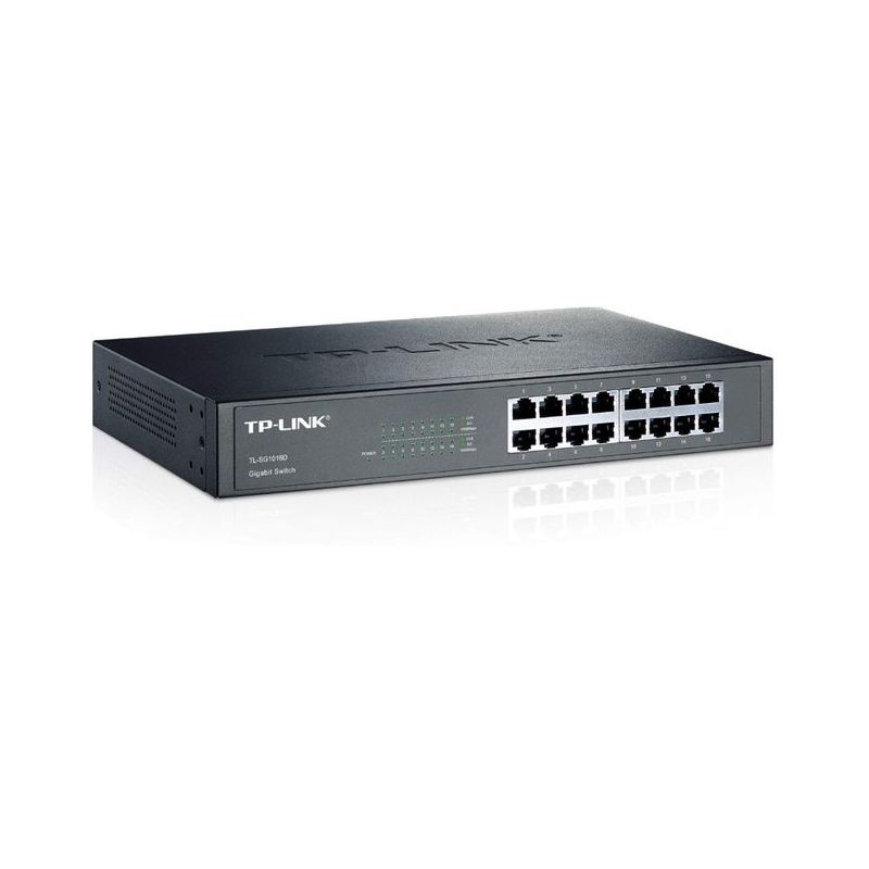 Switch TP-LINK TL-SG1016D Gigabit/16x RJ45/10/100/1000Mbs/Rackmount metalno kuciste