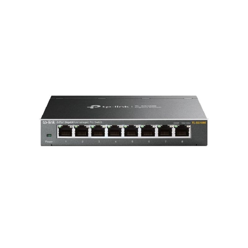 Switch TP-LINK TL-SG108E Gigabit/8x RJ45/10/100/1000Mbps/eSmart/Desktop metalno kuciste