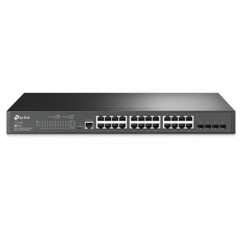 Switch TP-LINK TL-SG3428 Gigabit/24xRJ45/1Gbps/Smart L2+/4x SFP/Rackmount metalno kuciste