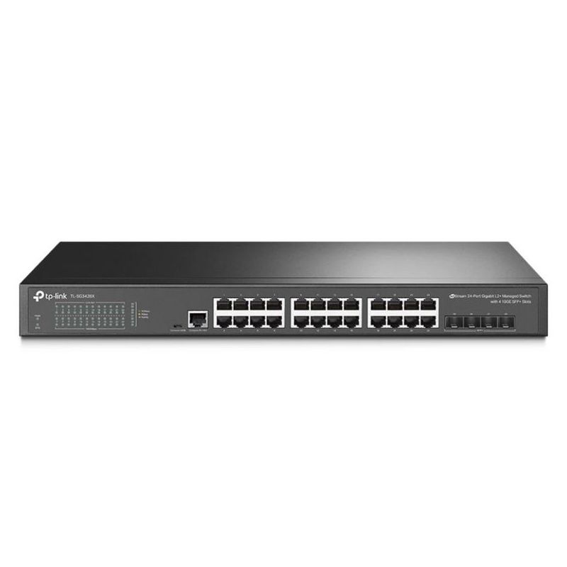 Switch TP-LINK TL-SG3428X Gigabit 24xGlan/4 10G SFP+/1 RJ45 Console Port/1 Micro-USB Console Port