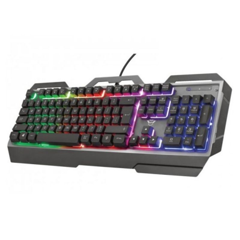 Tastatura TRUST Ziva žična/LED/gaming/crna