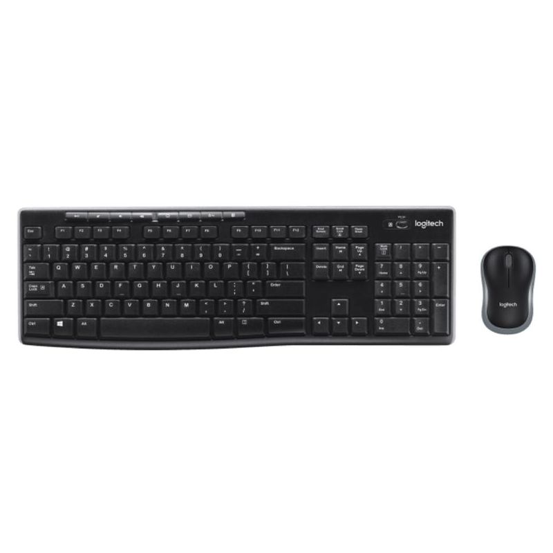 Tastatura+miš LOGITECH MK270 bežični set/US/crna