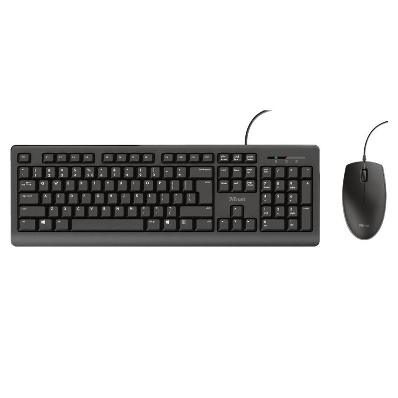 Tastatura+miš TRUST Primo žični set/SRB/crna