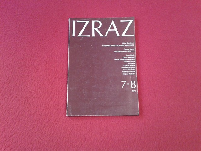 IZRAZ broj 7-8 (juli-avgust, 1979.)