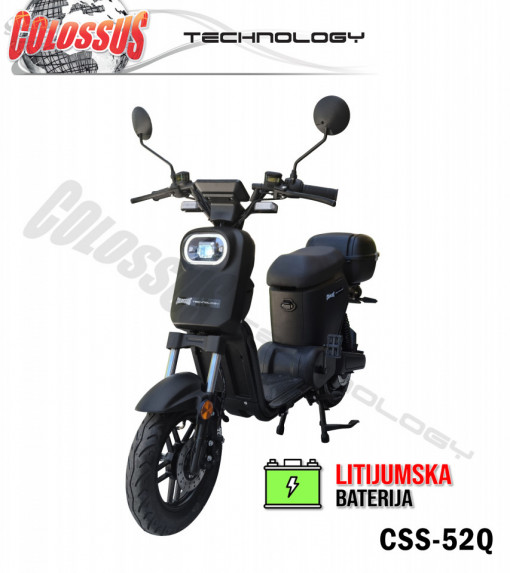 COLOSSUS Električni bicikl Litijumska baterija+ gratis kofer crni CSS-52Q