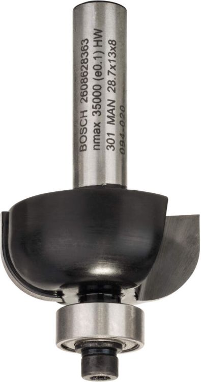 Bosch glodalo za poluokrugle kanale 8 mm, R1 8 mm, D 28,7 mm, L 13 mm, G 54 mm - 2608628363