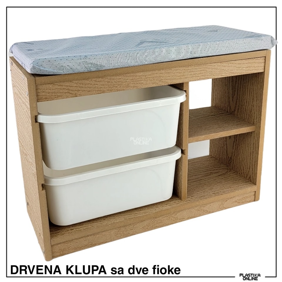 DRVENA KLUPA sa dve fioke