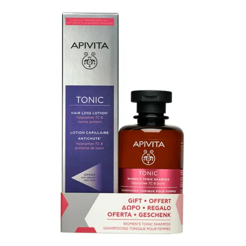 Losion protiv opadanja kose 150ml + Tonik šampon za žene 250ml Apivita