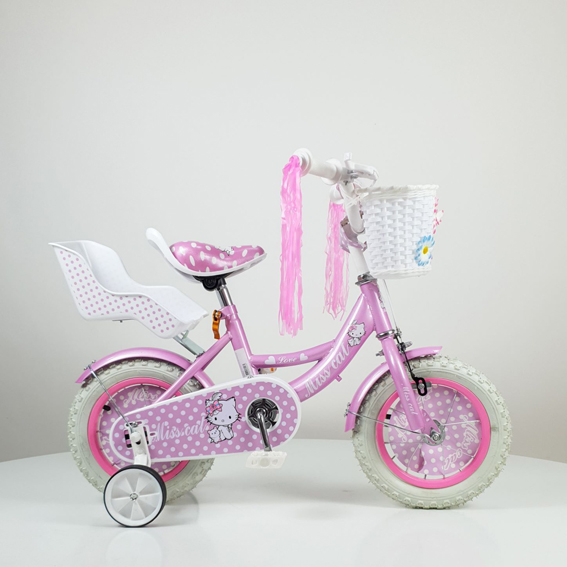 Bicikl dečiji miss cat veličina 12 roze
