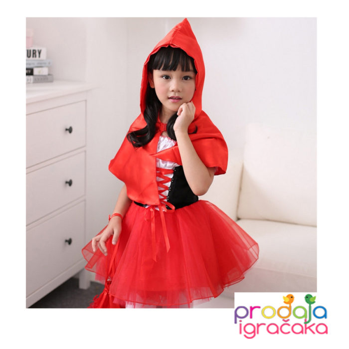 Crvenkapa kostim za decu od 4-6 god.dečija veličina S