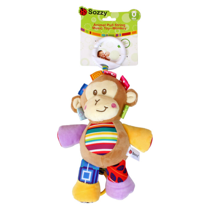 Plišana igračka šuškavi majmunčić sa bebi uspavankom