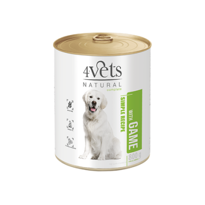 4Vets Natural Complete Dog Divljač 800g