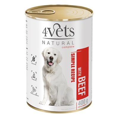 4Vets Natural Complete Dog Govedina 400g