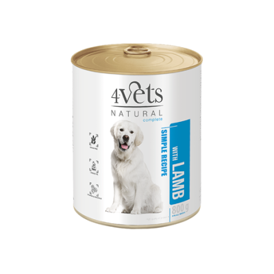 4Vets Natural Complete Dog Jagnjetina 800g