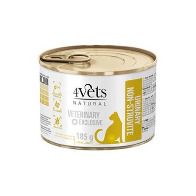 4Vets Natural Cat Veterinarska Dijeta Urinary Non-Struvite 185g