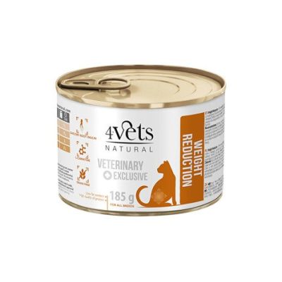 4Vets Natural Cat Veterinarska Dijeta Weight Reduction 185g