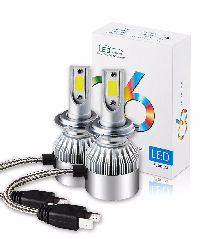 LED H1,H4,H7 Sijalice Sa Hladnjakom i Ventilatorom (Par)