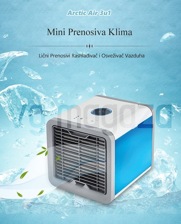 3u1 Mini klima sa LED svetlima