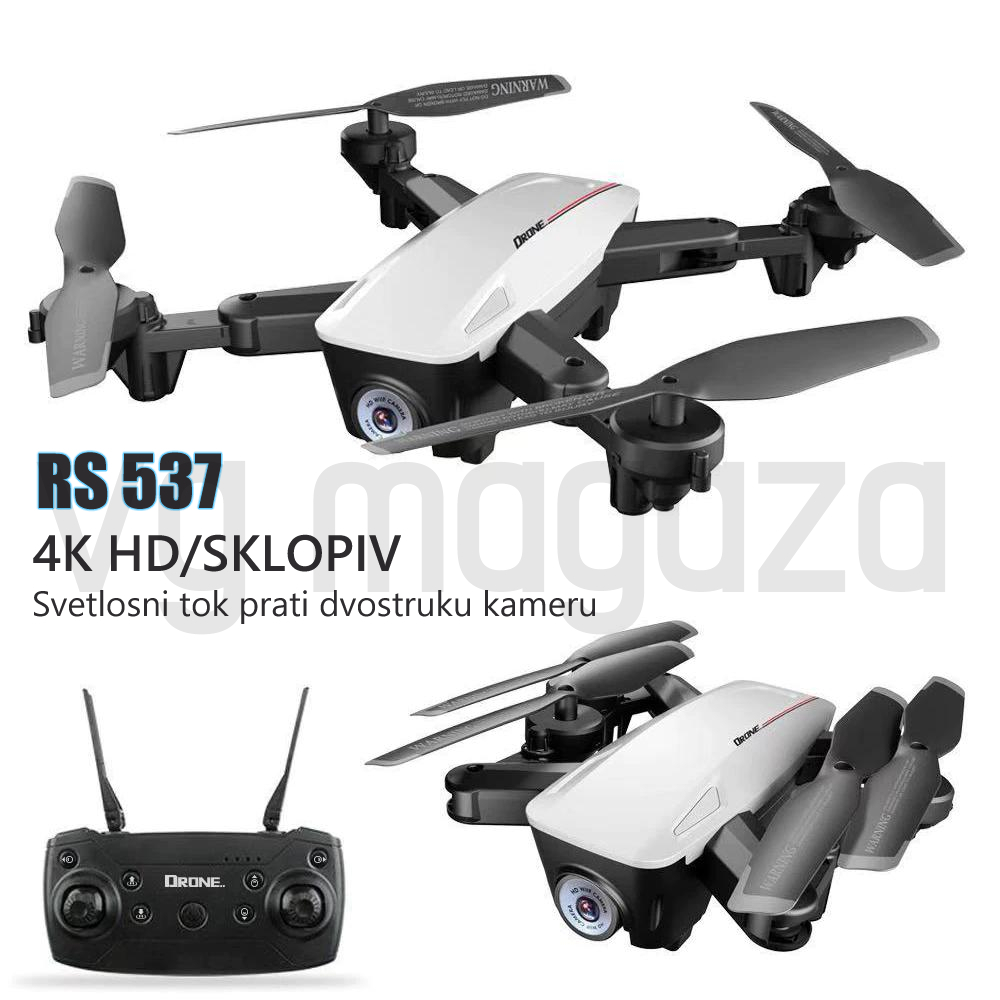 Dron RS537 4K / 1080p sa dvostrukom kamerom i optičkim sočivima