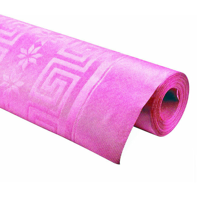 Stolnjak papirni rozi pink 1.2x7m