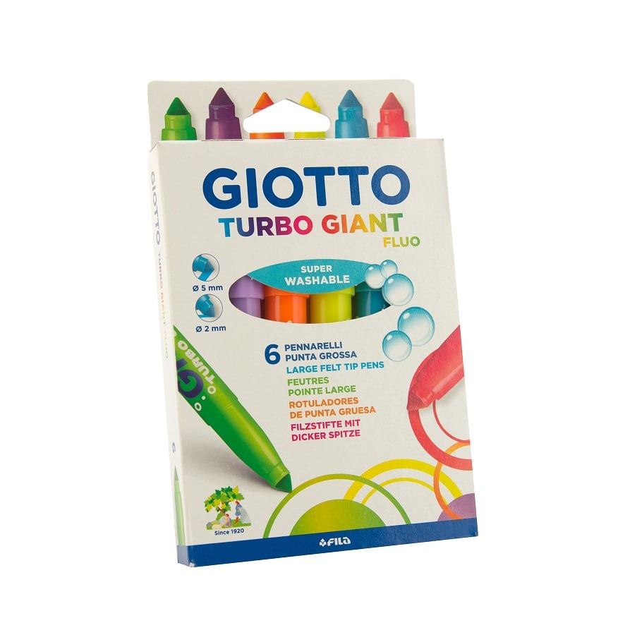 Flomasteri Giotto Turbo Giant Neon 1/6