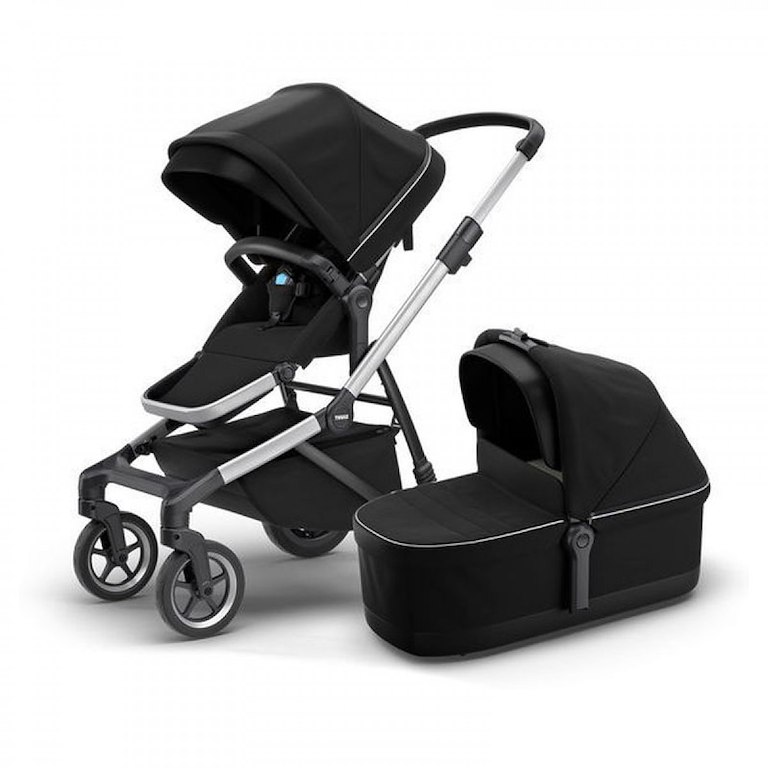 THULE KOLICA ZA DECU SLEEK CRNA + BASSINET 11000007