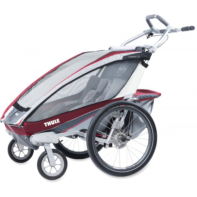 THULE KOLICA ZA DECU CHARIOT CX1+CYCLE,BURGUNDY