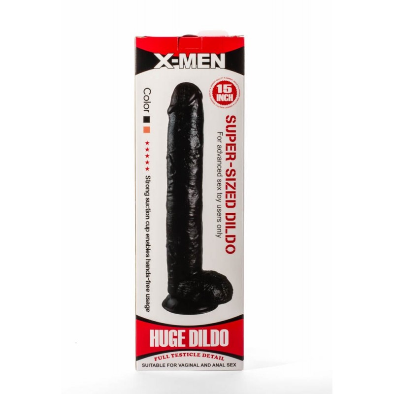 X-Men 12.8" Super Sized Dildo Black XMEN000185 / 8117