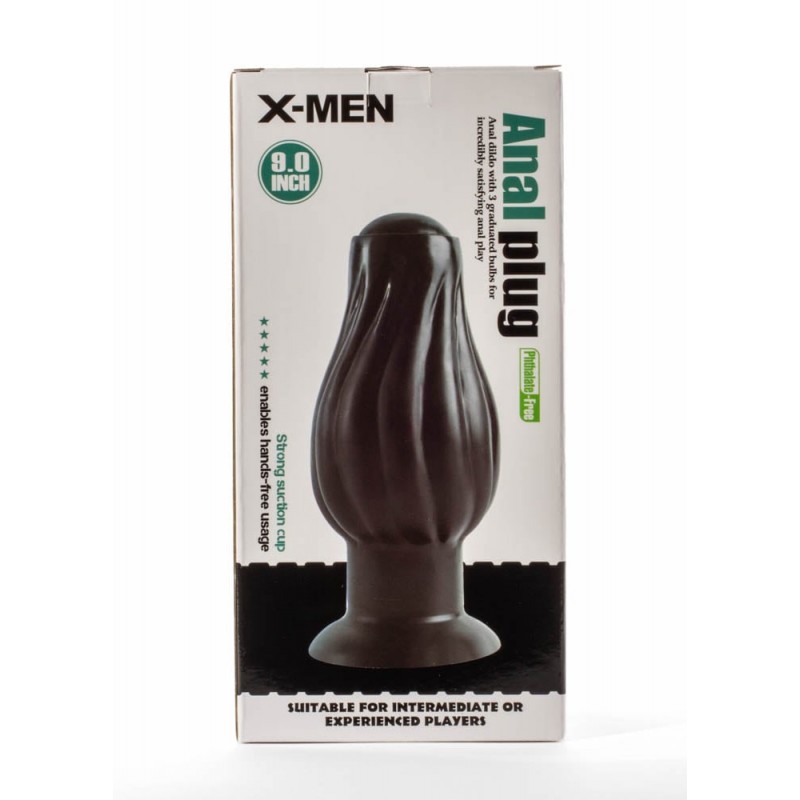 X-Men 7.5" Anal Plug Black XMEN000180 / 8058