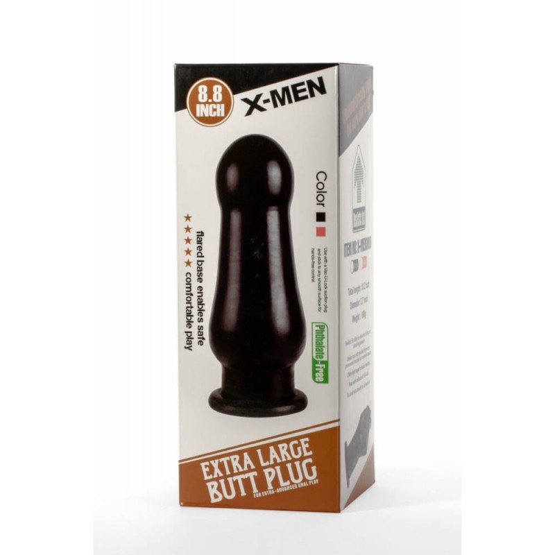 X-Men 8.8" Extra Large Butt Plug Black XMEN000184 / 8094